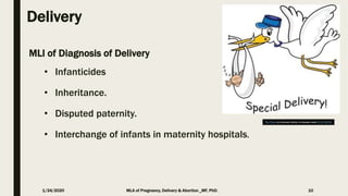 The medicolegal aspects of pregnancy, delivery and abortion | PPTX