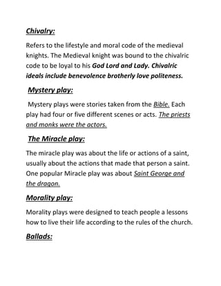 The medieval age | PDF