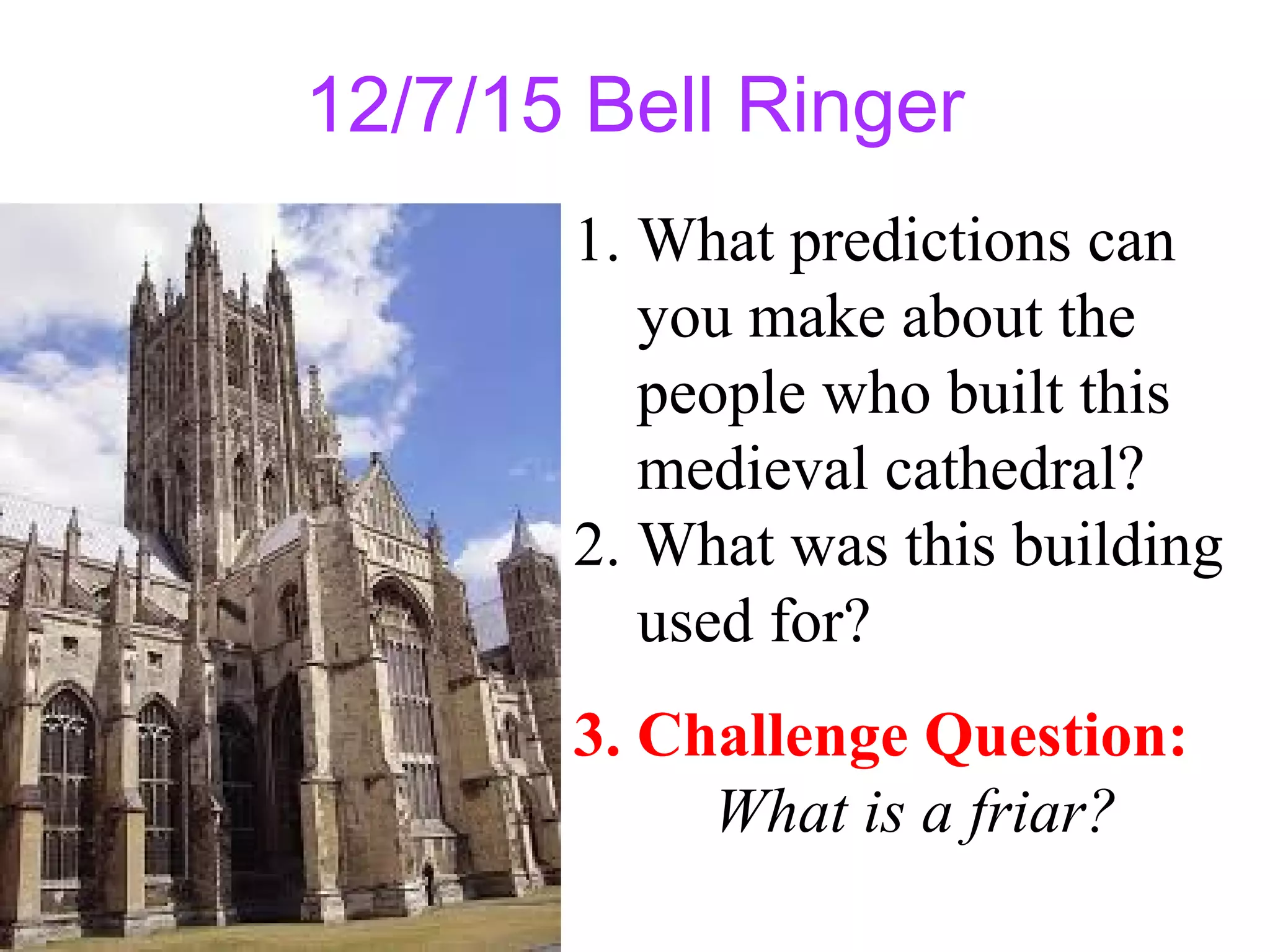 The medieval catholic church | PPT