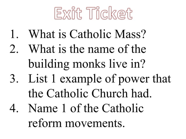 The medieval catholic church | PPT