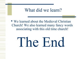 The medieval christian church | PPT
