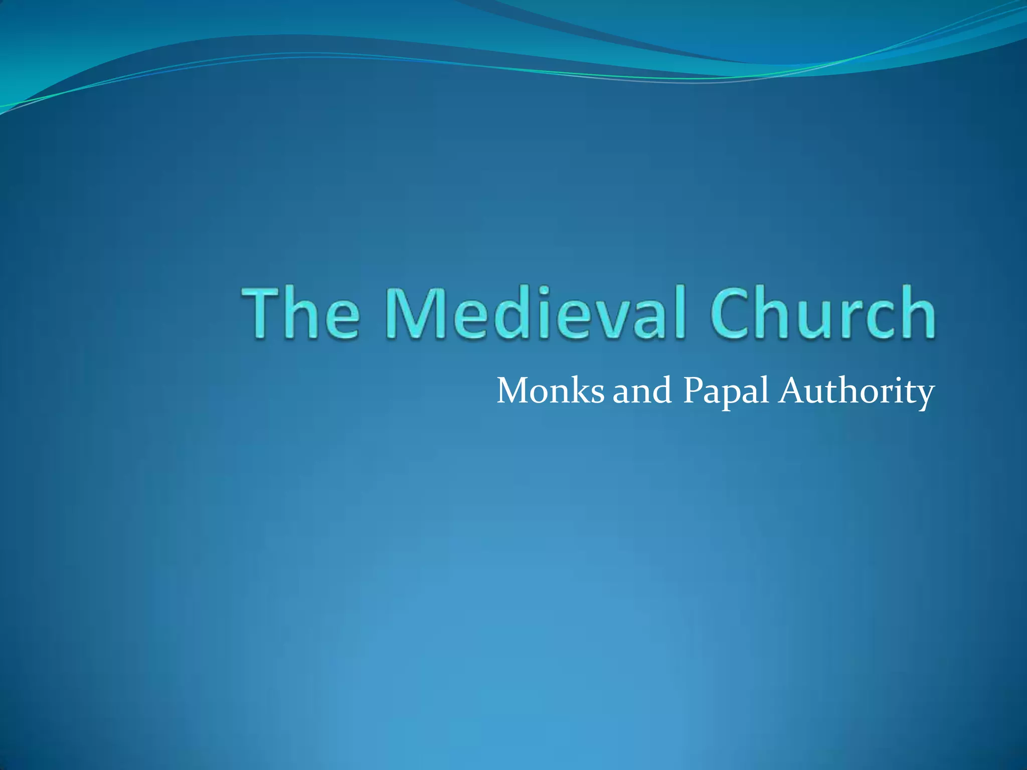 The medieval church | PPTX