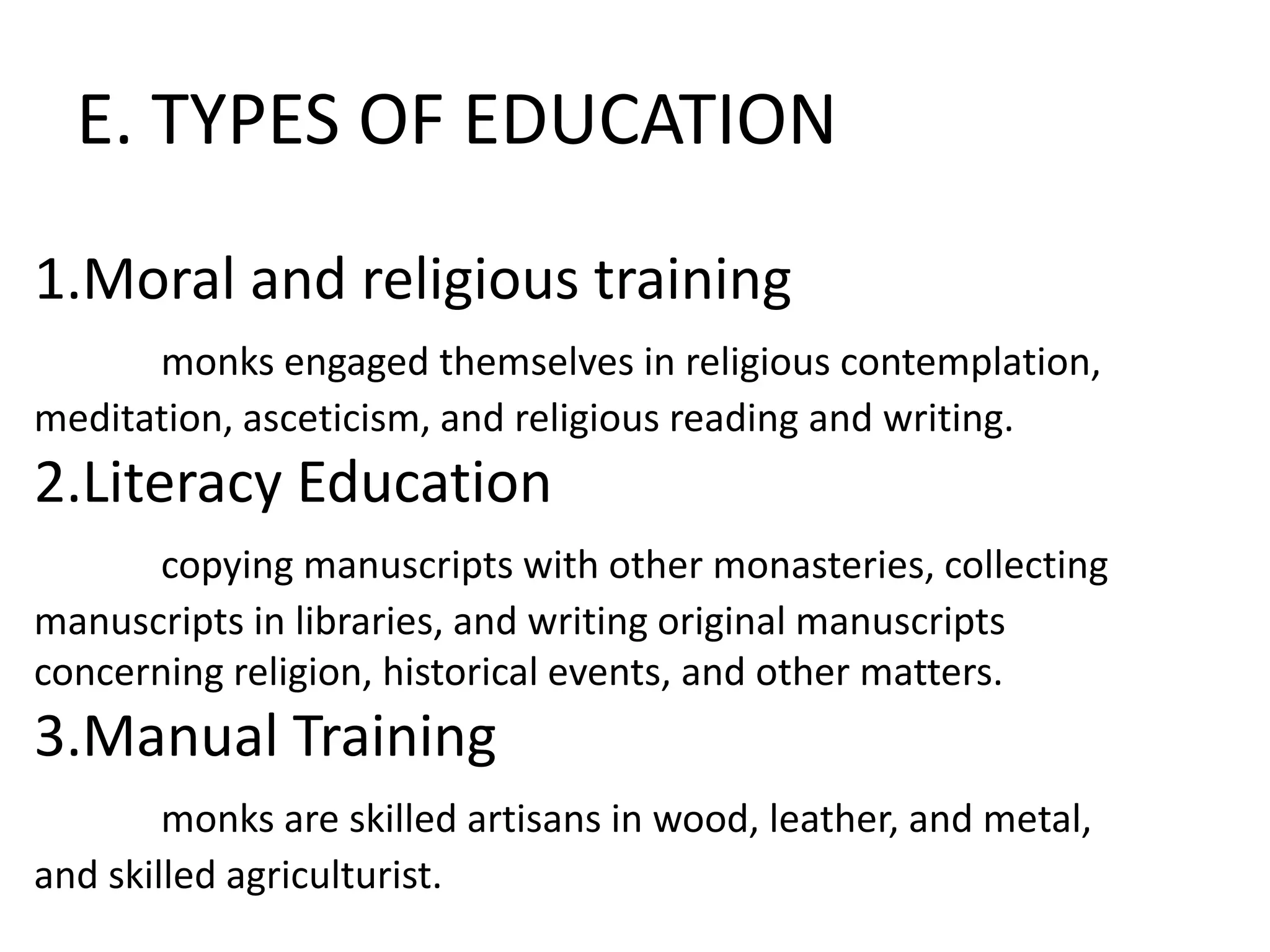 The medieval education (monastic, scholastic, chivalric) | PPTX