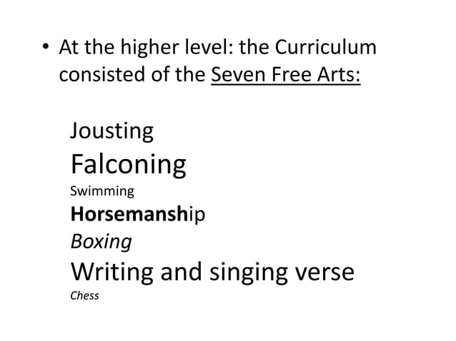 The medieval education (monastic, scholastic, chivalric) | PPTX ...