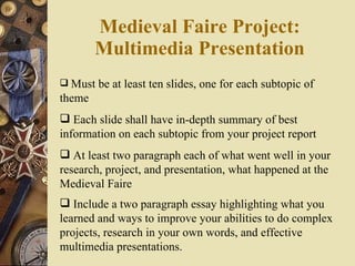 The Medieval Faire | PPT