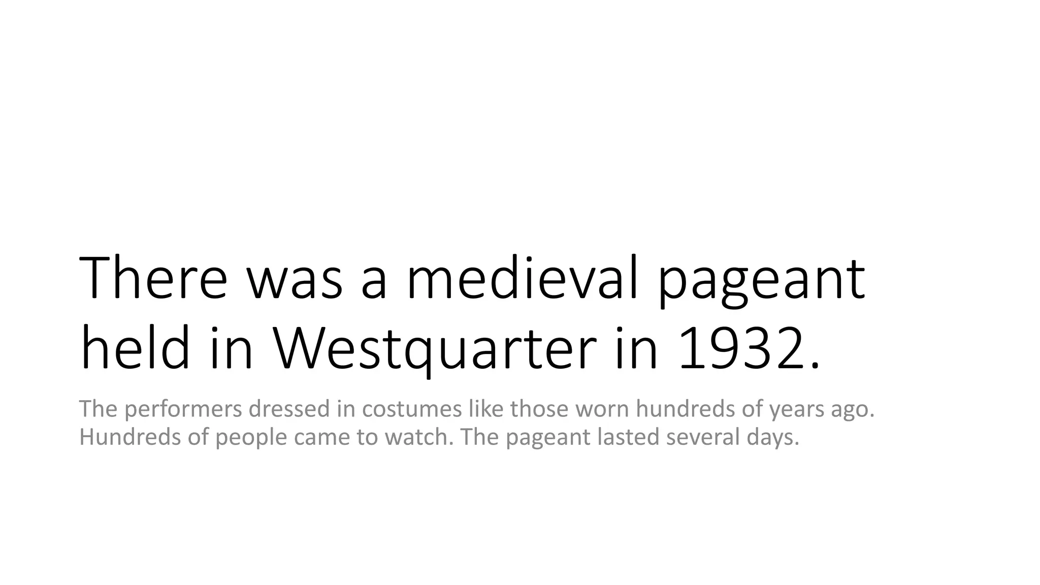 The medieval pageant | PPT