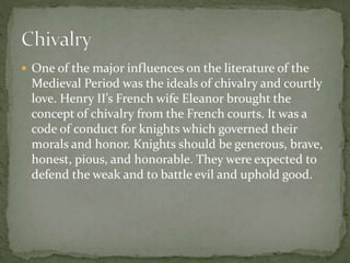 The medieval period | PPTX