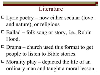 The medieval period notes | PPT