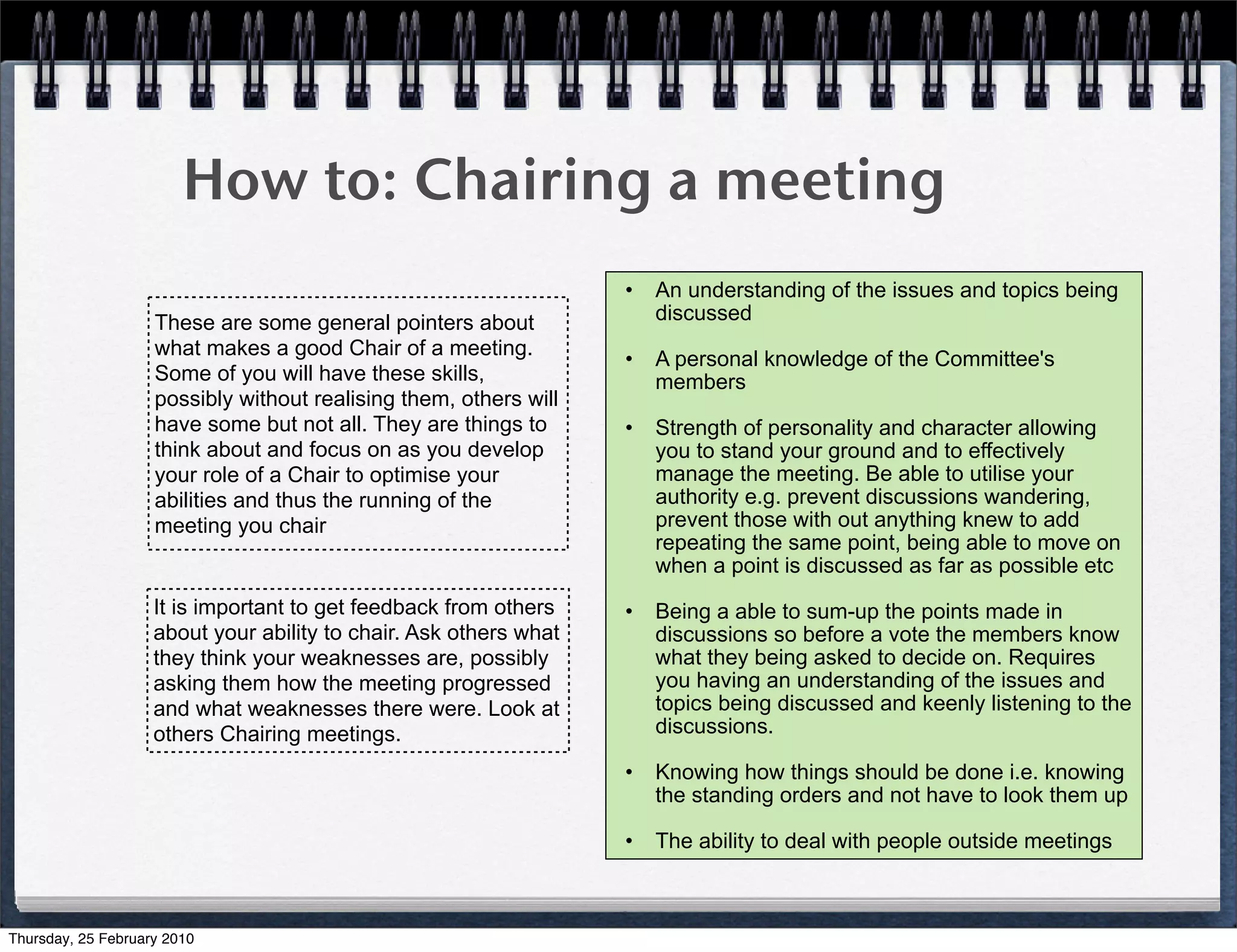 How to: The Meeting | PDF