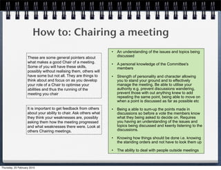 How to: The Meeting | PDF