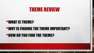 Theme in REAL LIFE | PPT