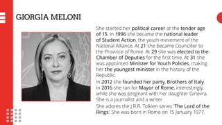 THE MELONI GOVERNMENT | PPT