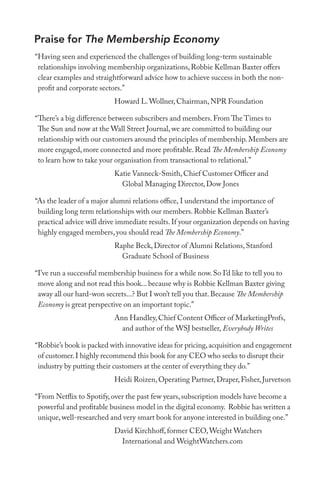 The Membership Economy Sample Chapter | PDF