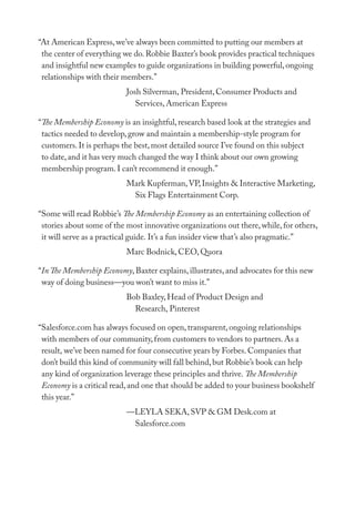The Membership Economy Sample Chapter | PDF