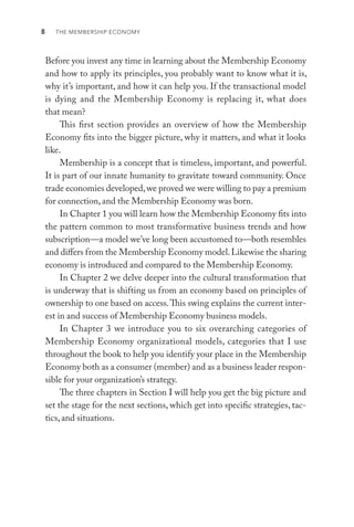 The Membership Economy Sample Chapter | PDF