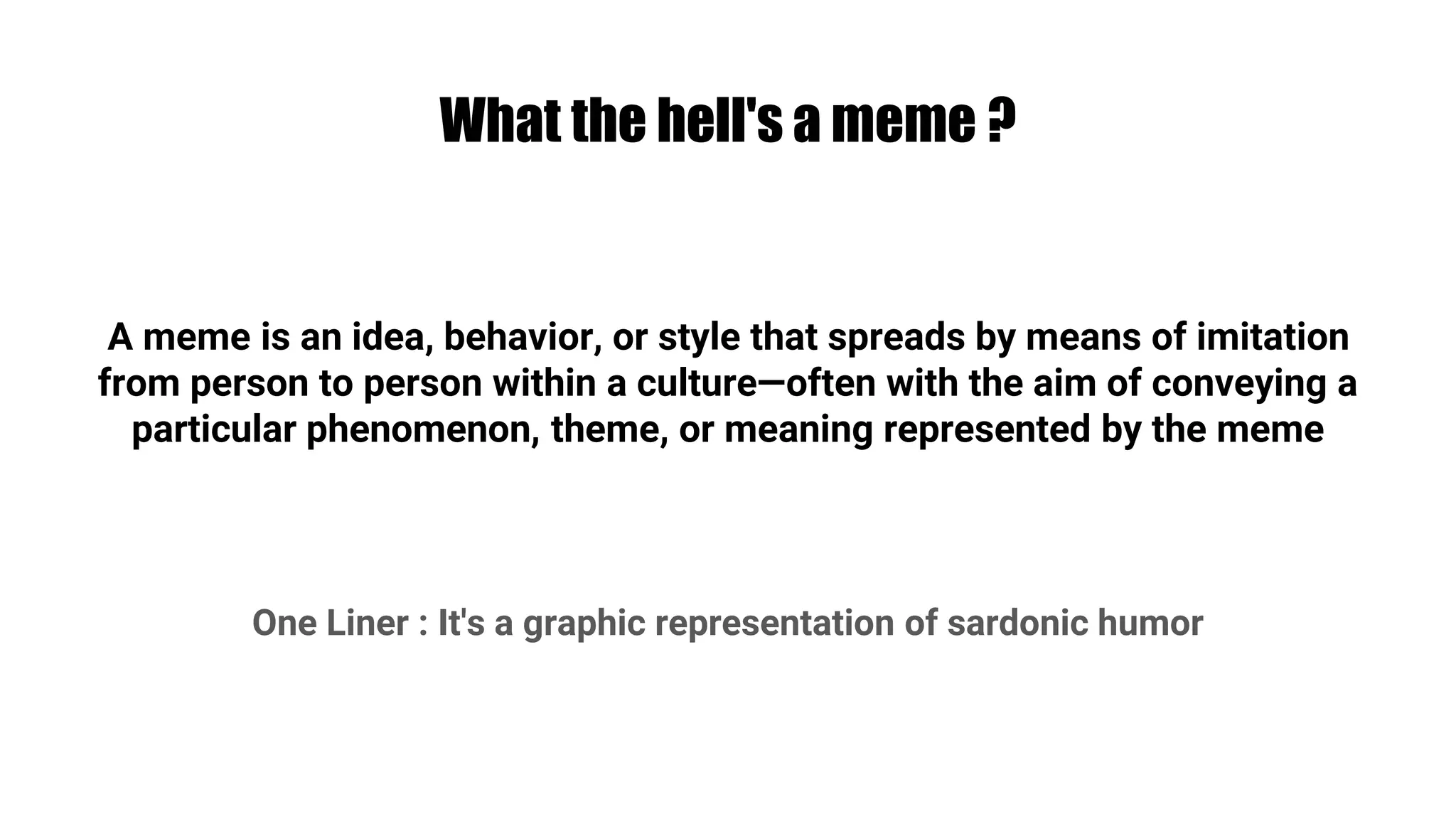 The Meme Theory | PPTX