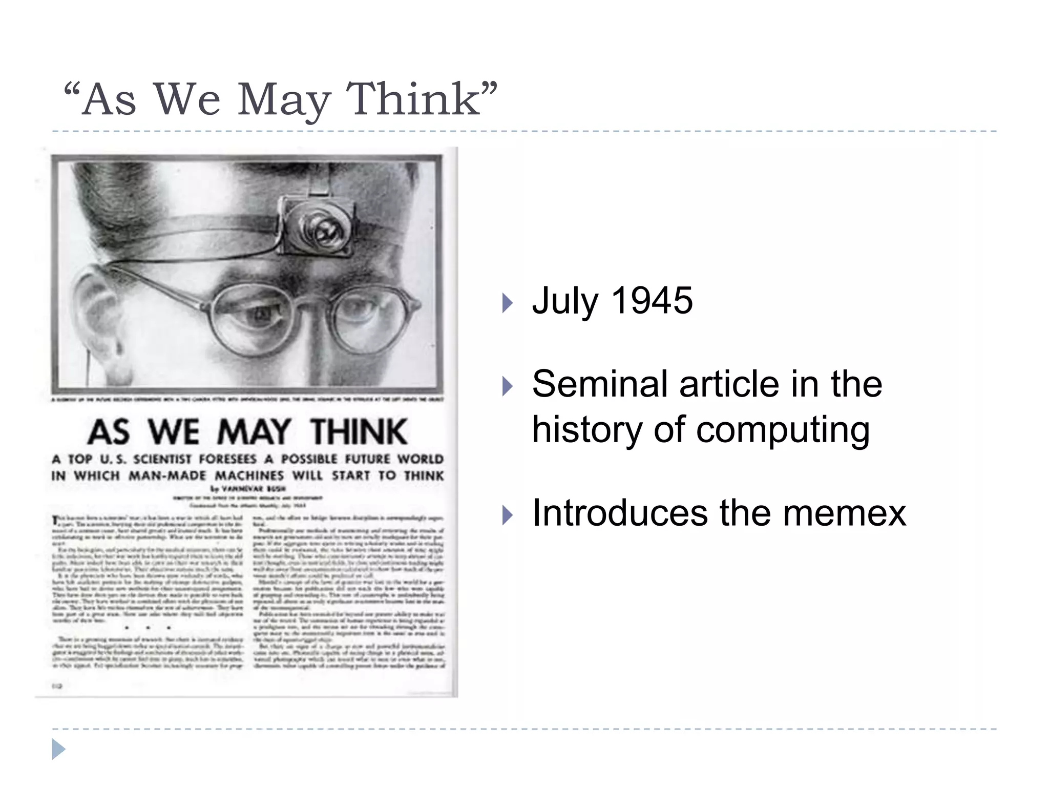 The memex presentation | PPTX