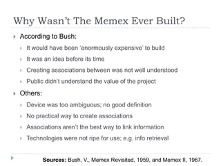 The memex presentation | PPTX