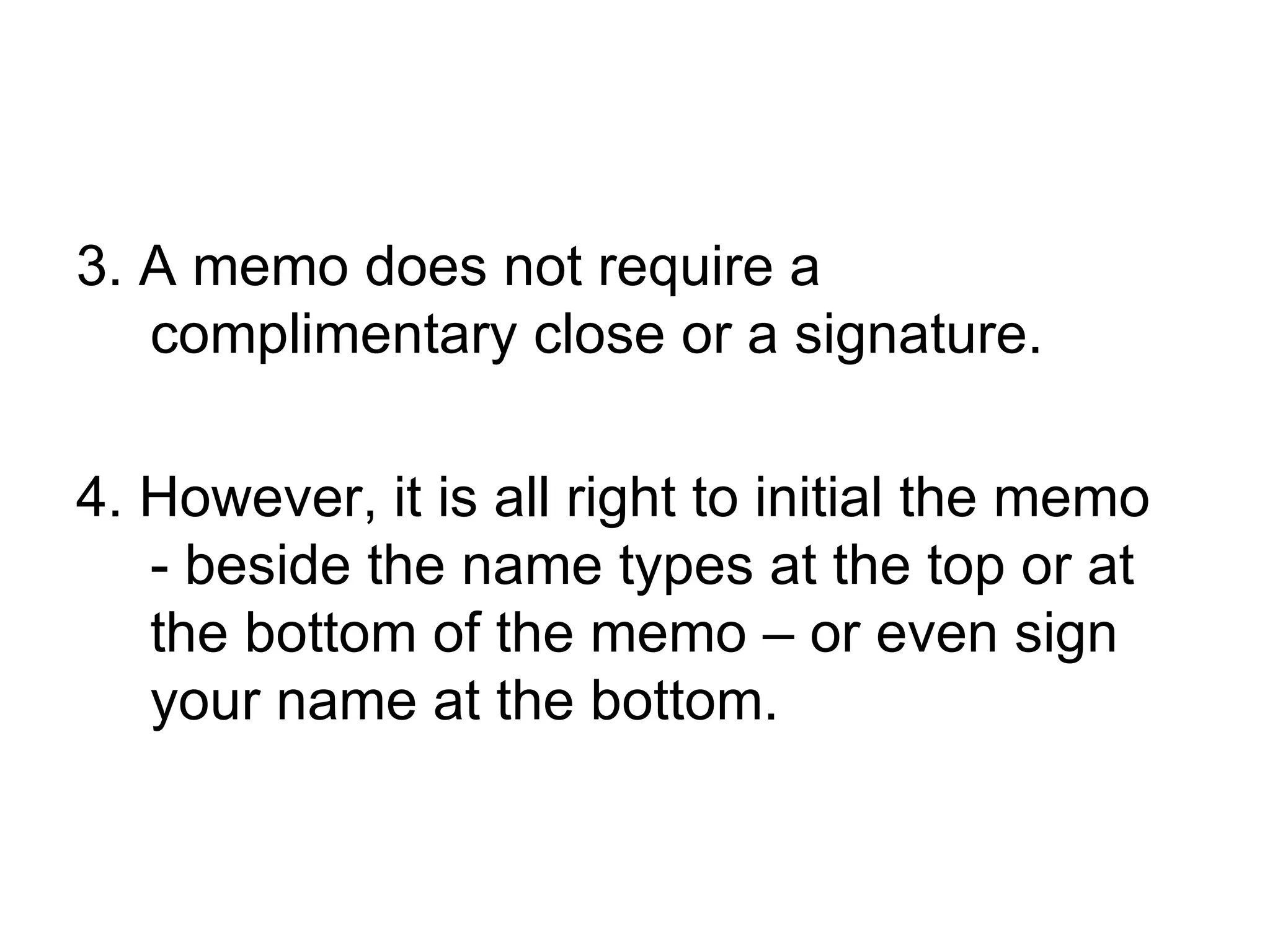 The Memorandum | PPT