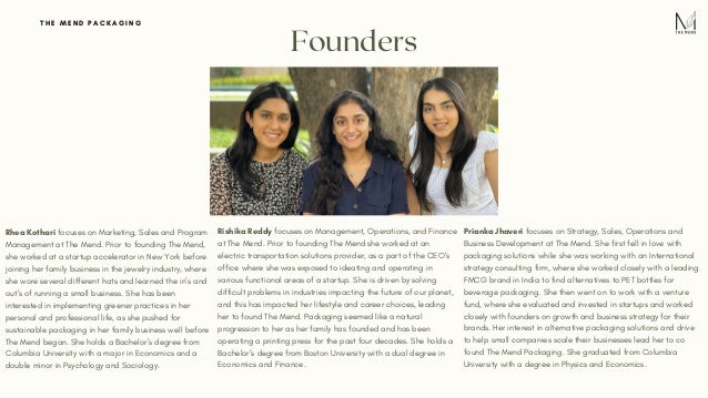 The Mend - Sustainable Packaging Solutions - Credentials.pdf