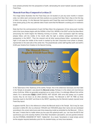 The menorah the gold standard of our creator's eternal timepiece | PDF