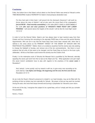 The menorah the gold standard of our creator's eternal timepiece | PDF