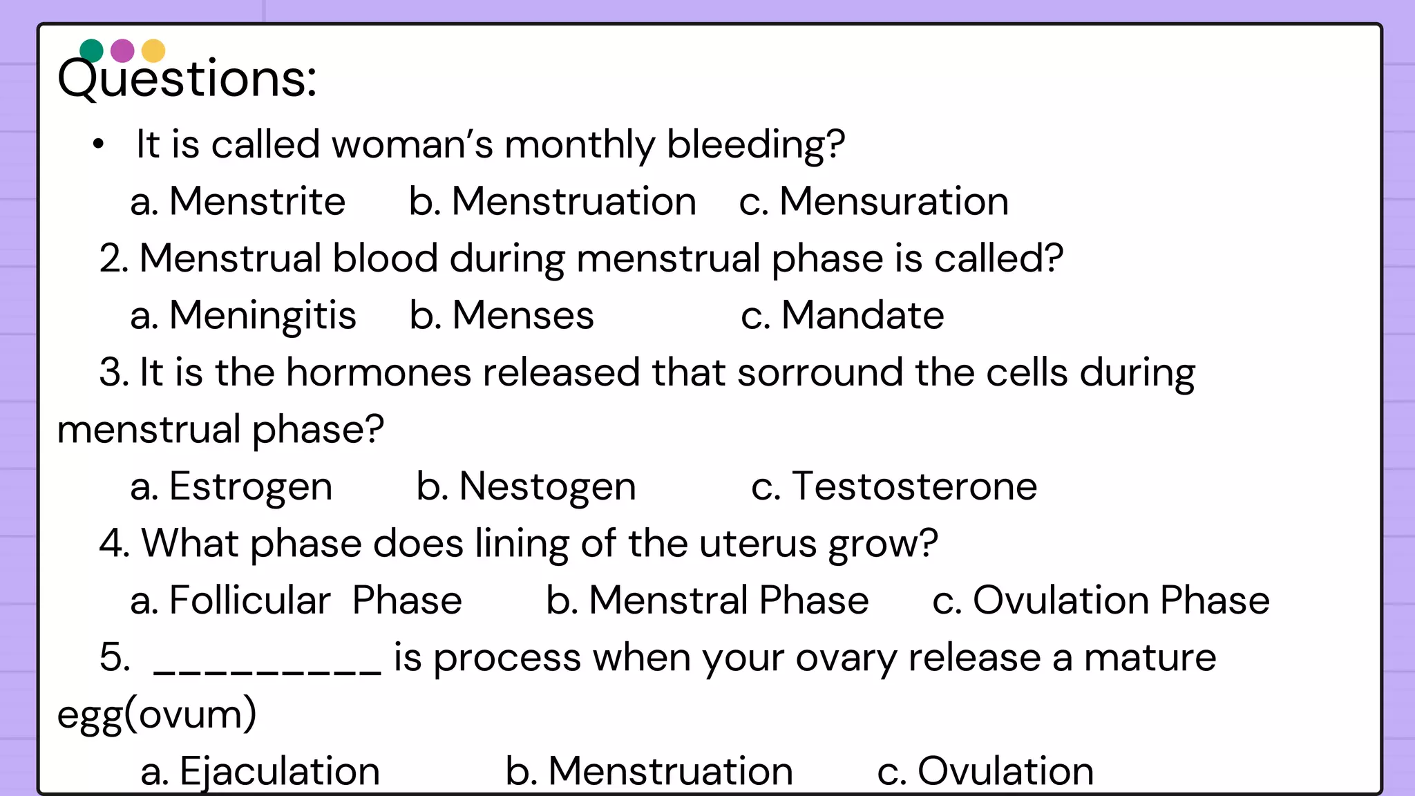 The Menstrual Cycle- Science Presentation Grade 5.pptx
