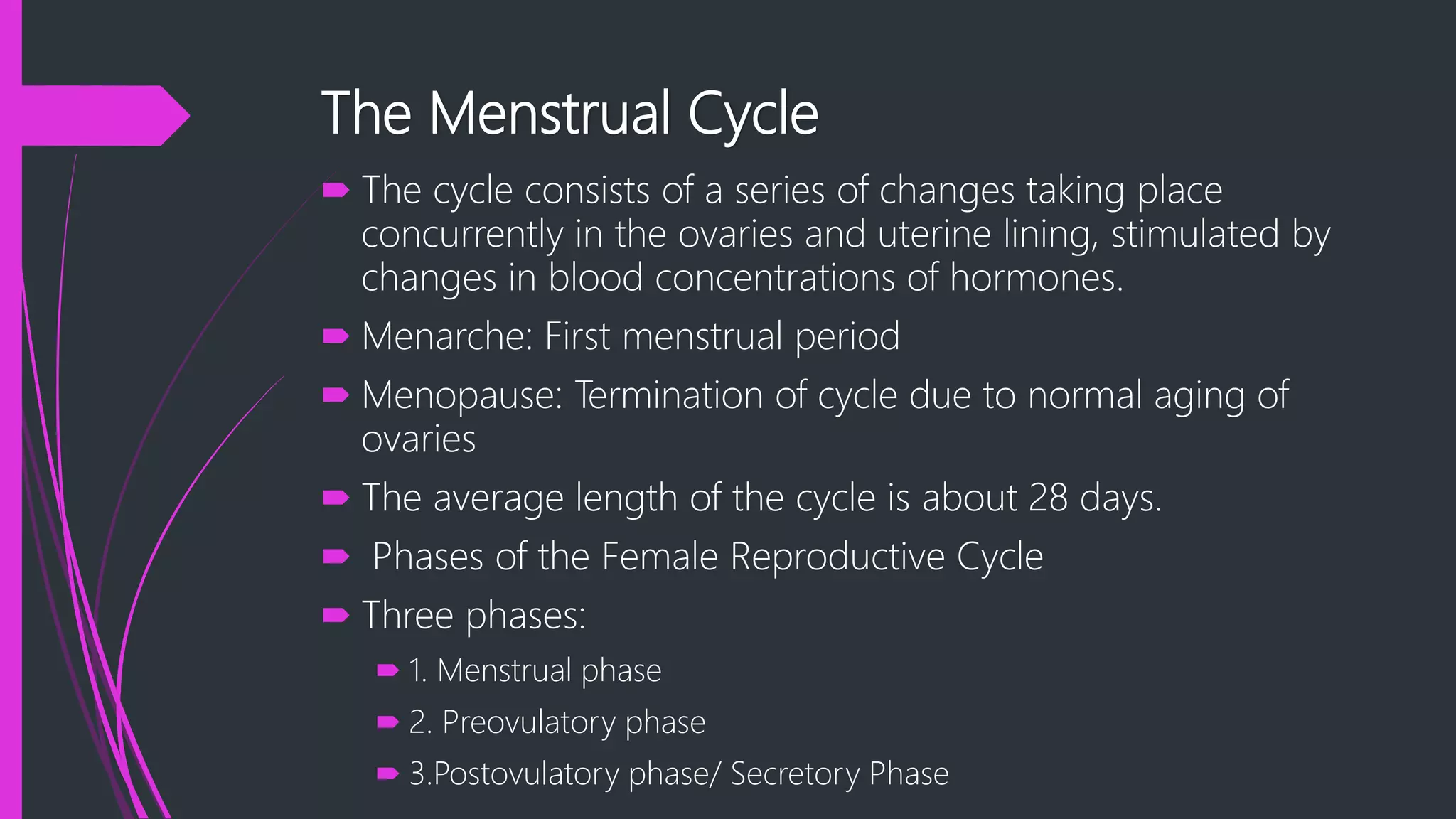 The menstrual cycle/ female reproductive cycle | PPTX