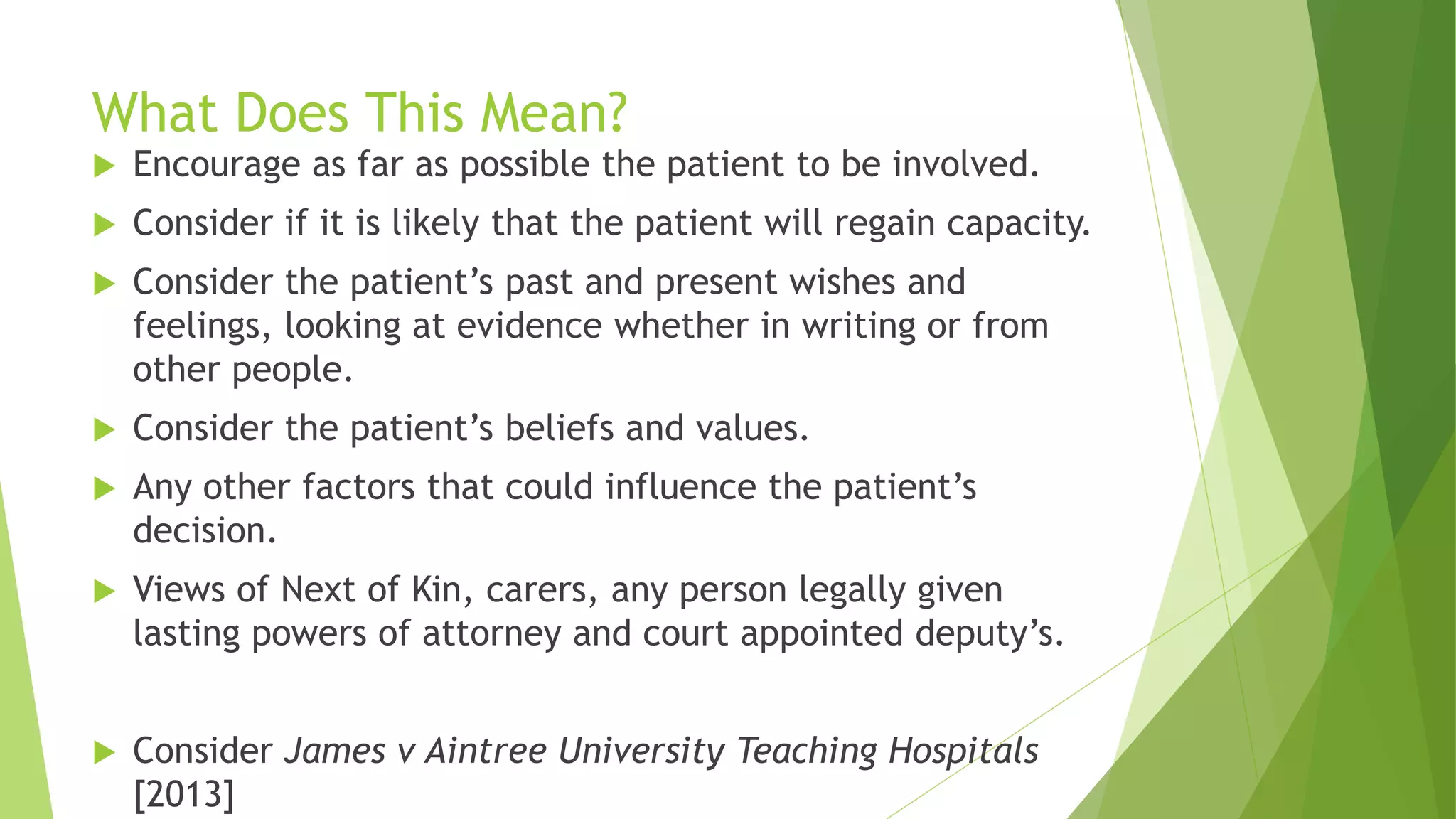 The mental capacity act | PPTX