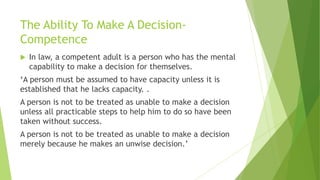 The mental capacity act | PPTX