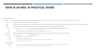 The mental State Examination and Descriptive Psychopathology 2021 ...