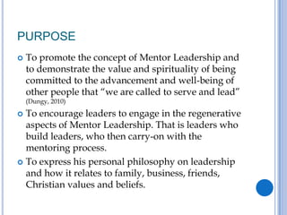 The mentor leader power point-ruscoe | PPTX