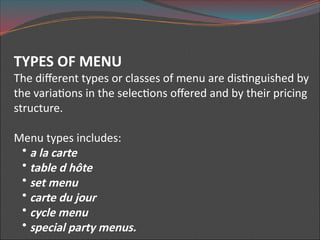 Appetize your audience with this delicious "Menu of Food" PowerPoint ...
