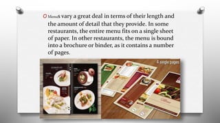 The-Menu-and-its-courses | PPTX