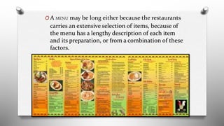 The-Menu-and-its-courses | PPTX