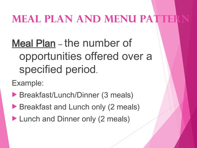 Food and Beverage Services , The Menu Lesson 2-3.ppt