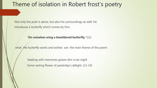 Theme of isolation | PPT