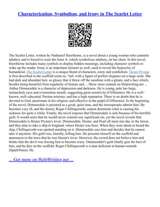 The Scarlet Letter Symbolism