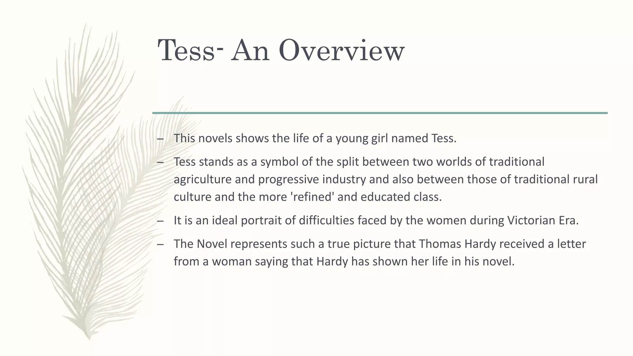 Theme of tess [autosaved] | PPTX