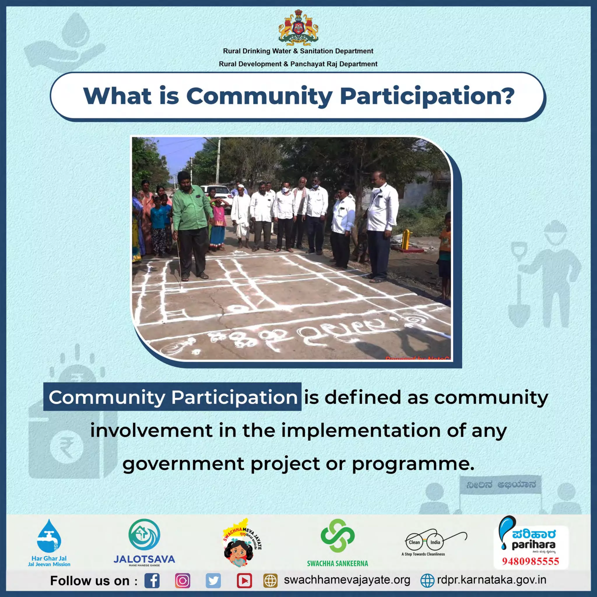 Find out what 'community participation in government schemes' means. | PDF