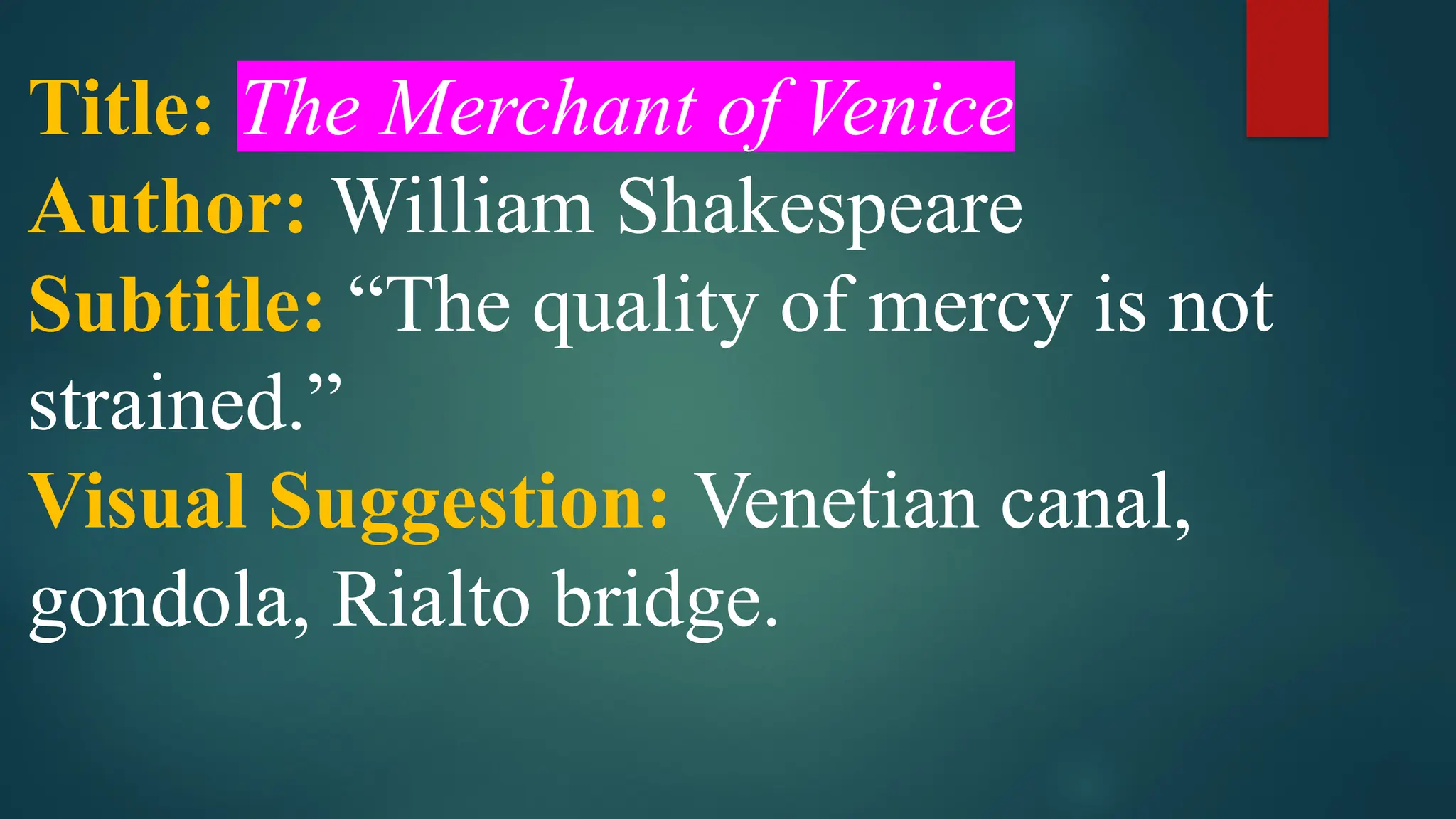 The merchant of Venice by William Shakespeare.pptx
