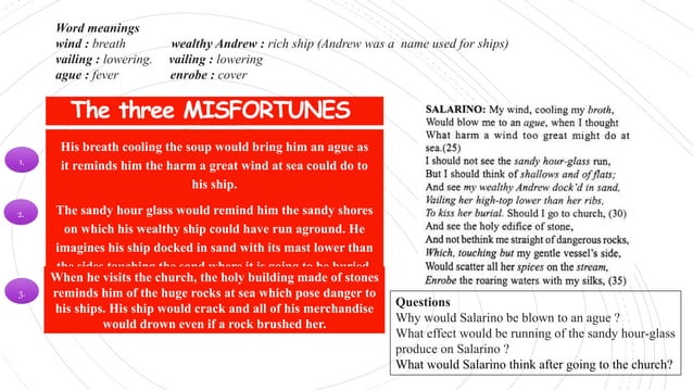 The Merchant of Venice Act 1 Scene 1 Part 1.pptx | Christianity | Religion & Spirituality