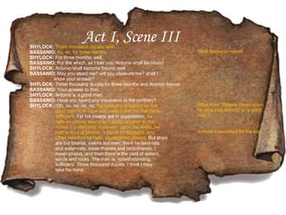 "The Merchant Of Venice" - Scabrosi & Frigerio | PPT