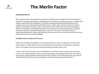 The Merlin Factor | PPTX