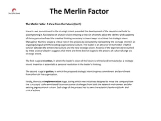 The Merlin Factor | PPTX