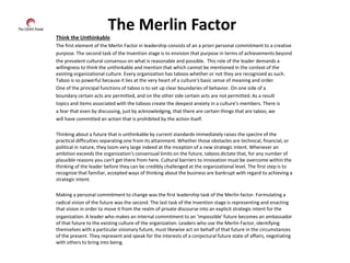 The Merlin Factor | PPTX