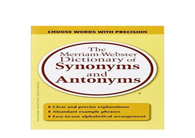 Synonyms Dictionary Online