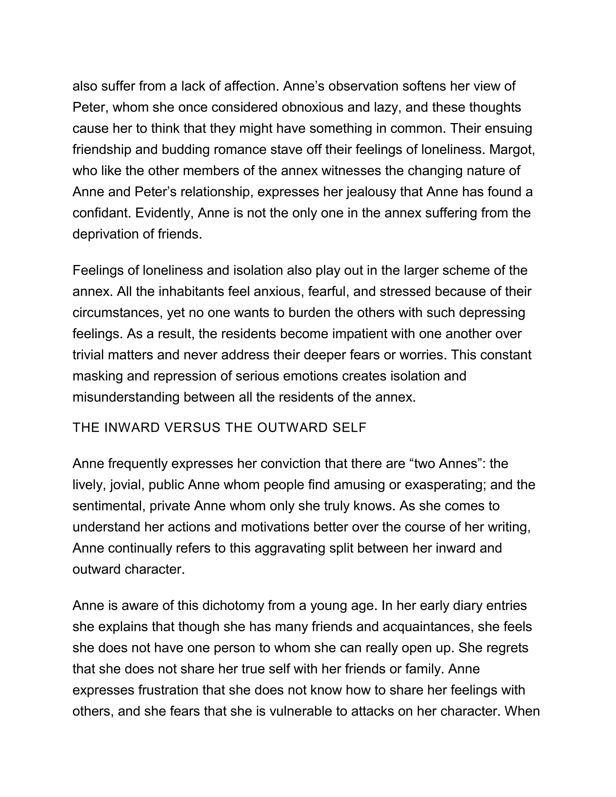 Anne Frank Themes | PDF