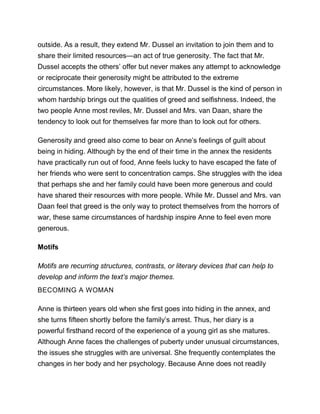 Anne Frank Themes | PDF
