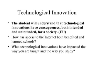 Themes and Enduring Understandings 8th Grade | PPT